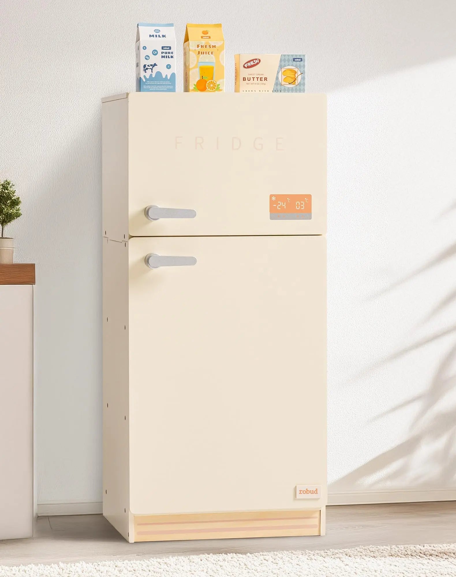 Wooden Play Kitchen Refrigerator – TIMBER TEACH